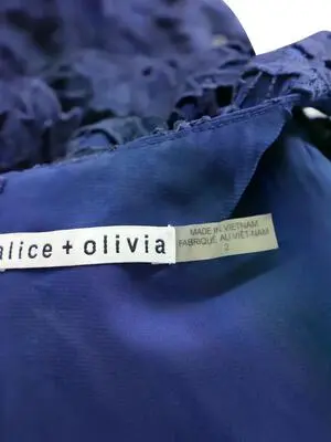 Alice + Olivia Laced Mini Dress