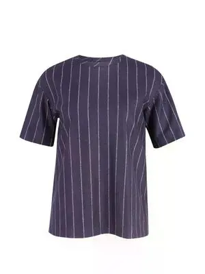 JOSEPH Striped Short-sleeved Top