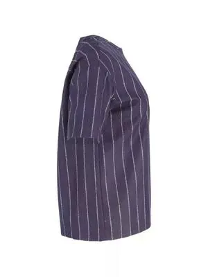 JOSEPH Striped Short-sleeved Top