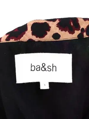 Ba&sh Animal-print Button-fastening Mini Dress - Neutrals