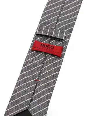 Hugo Striped Silk Neck Tie