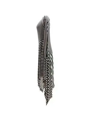 PETAR PETROV Striped Long-sleeved Midi Dress