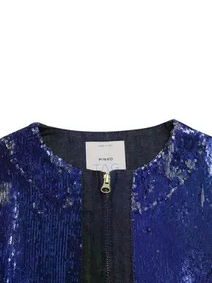 Pinko Sequin Embellished Denim Jacket