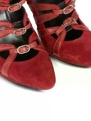 Balenciaga Strappy Leather Pumps