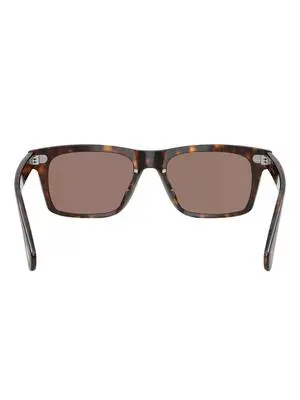 Oliver Spencer Tortoiseshell Rectangle-frame Sunglasses