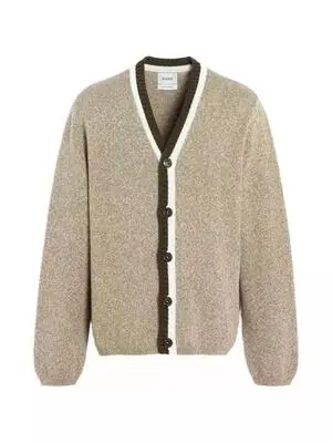 BARRIE V-neck Cashmere Cardigan - Neutrals
