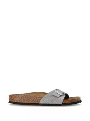 BIRKENSTOCK Madrid Bs Buckle Slides - Silver