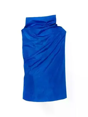THE ROW Aria Draped-design Top - Blue