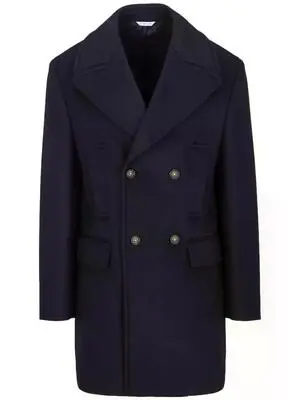 MANUEL RITZ Flap-pocket Double-breasted Coat