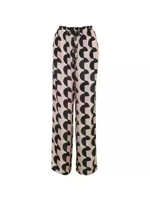 Cara Cara Girona Geometric-pattern Trousers - Pink