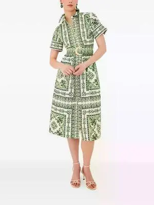 Cara Cara Malena Short-sleeve Midi Dress - Neutrals