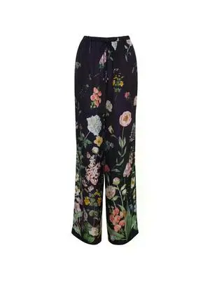 Cara Cara Girona Floral-print Trousers - Blue