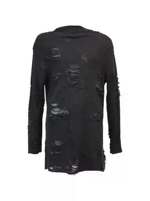 IRO PARIS X Anja Rubik Iriza Distressed Mini Dress - Black