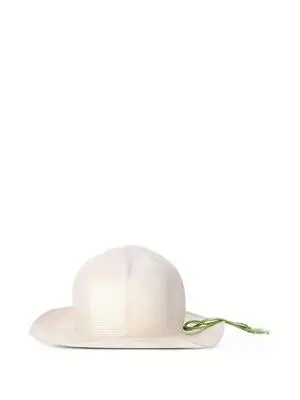 MAISON MICHEL Rope-trim Hat - Neutrals