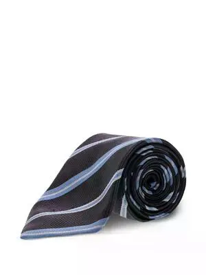 Zegna Striped Silk Necktie
