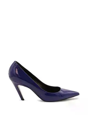 Balenciaga Pointed Leather Pumps - Blue