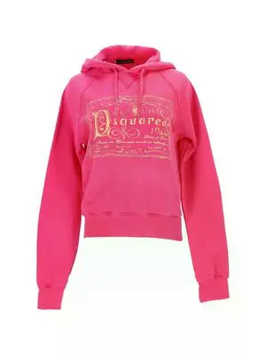 Dsquared2 Print Hooded Hoodie - Pink
