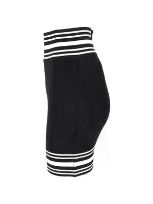 Balmain Striped Knitted Mini Skirt