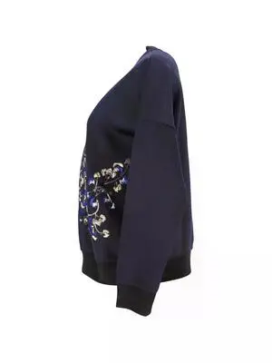 Pinko Floral-embroidered Sweatshirt