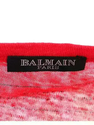 Balmain Half-button Long-sleeve T-shirt