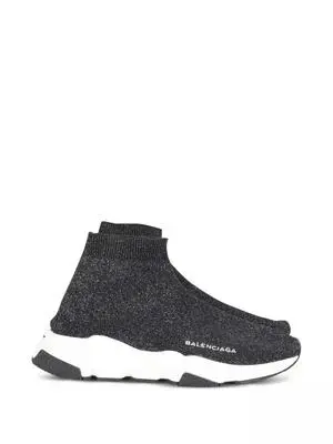 Balenciaga Logo-detail Sneakers - Black