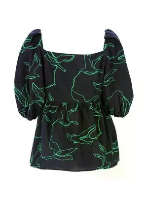 Stine Goya Bird-embroidered Top