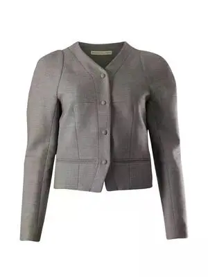 Balenciaga Puff-sleeve Jacket - Grey