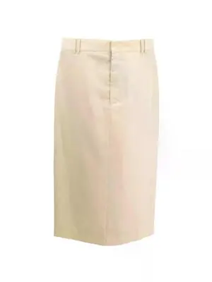 Gucci Wool Midi Skirt - White
