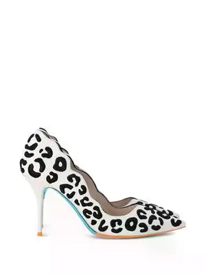 SOPHIA WEBSTER Leather Heeled Pumps - White