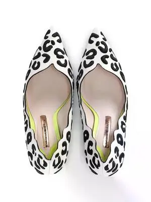 SOPHIA WEBSTER Leather Pointed Toe Heeled Pumps