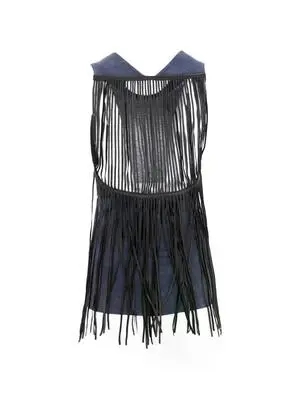 Theory Fringed Sleeveless Top