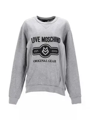 Moschino Crew-neck Long-sleeve Sweatshirt - Grey