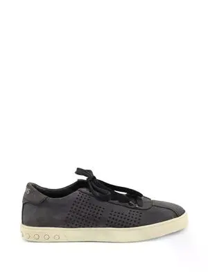 TOD'S Perforated Lace-up Sneakers - Blue