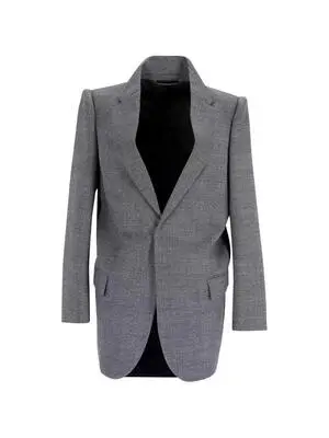 Balenciaga Single-breasted Coat - Grey