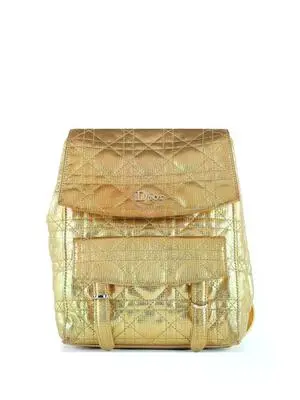 Dior Stardust Leather Backpack - Gold
