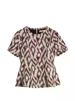 Ba&sh Peplum Print Top