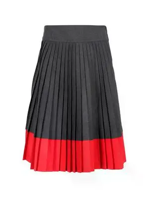Marc Jacobs Pleated Midi Skirt - Black