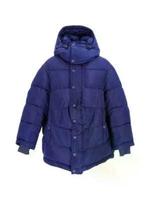 Balenciaga Buttoned Padded Jacket - Blue