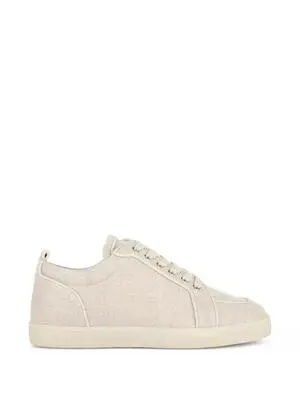 CHRISTIAN LOUBOUTIN Rantulow Lace-up Sneakers - Neutrals