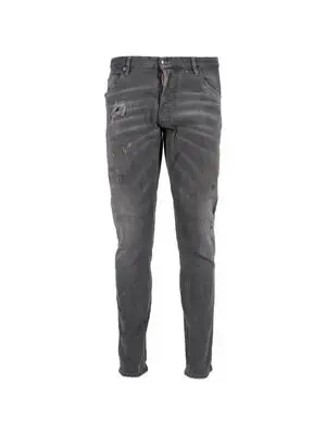 Dsquared2 Distressed Slim-fit Jeans - Grey