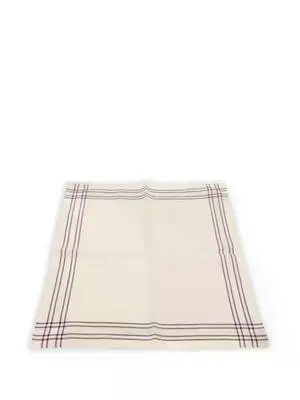 Ermenegildo Zegna Striped Silk Pocket Square - Neutrals