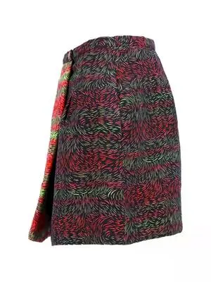 Kenzo Graphic-print Wrap Mini Skirt