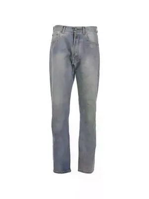 Vetements Faded Straight-leg Jeans - Blue
