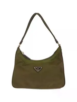 Prada Mini Logo-detail Handbag - Green