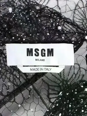 MSGM Crystal-embellishment Top