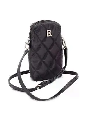 Balenciaga Quilted Leather Clutch Bag - Black