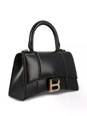 Balenciaga Xs Hourglass Tote - Black