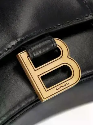 Balenciaga Xs Hourglass Tote - Black