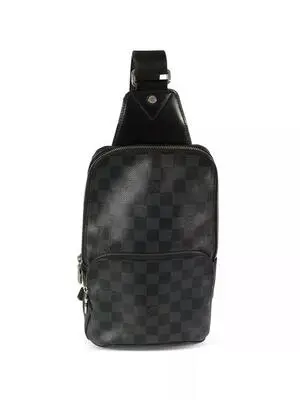 LOUIS VUITTON 2020 Avenue Damier Graphite Sling Bag - Black