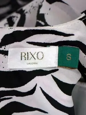 Rixo Zebra-print Ruffled Maxi Dress